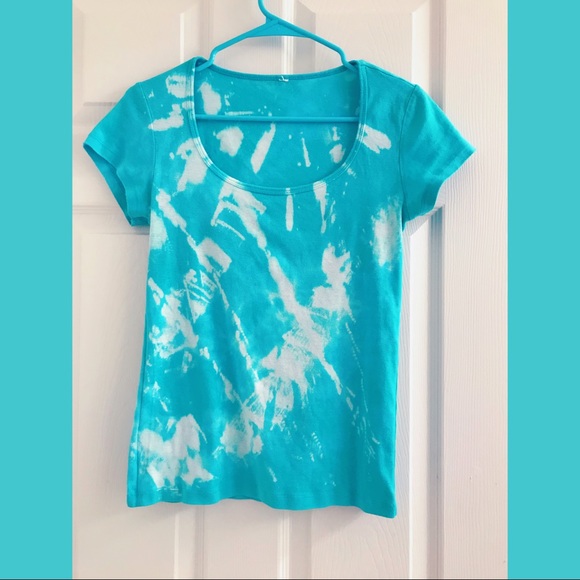 Tops | Tie Dye Tiffany Blue Tshirt | Poshmark